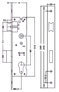 G-906ET-BS25 (C-C 85mm) - Yap Sun Hardware Pte Ltd